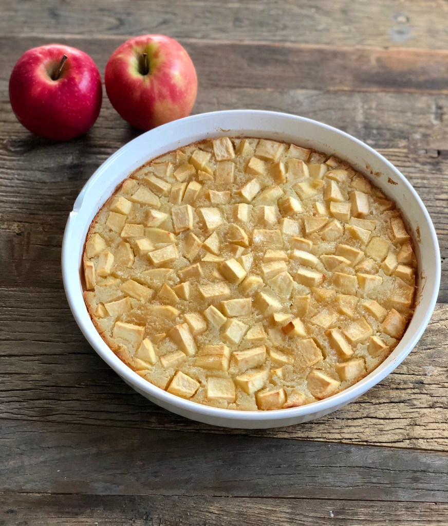 Crustless Apple Custard Pie – A Bee Bakes